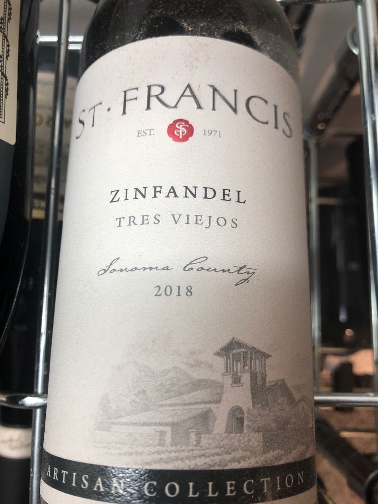 2018 St. Francis Zinfandel Artisan Collection, USA, California, Sonoma ...