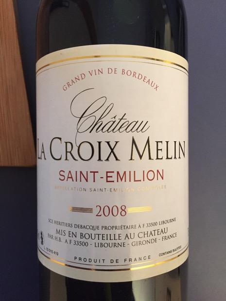 2003 Château La Croix Melin, France, Bordeaux, Libournais, St. Émilion Grand Cru - CellarTracker