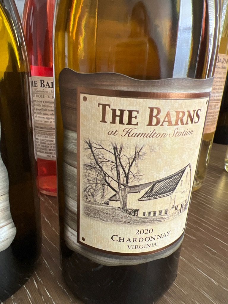2021 The Barns at Hamilton Station Chardonnay, USA, Virginia, Northern ...