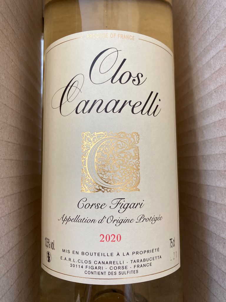 2020 Clos Canarelli Corse Figari Blanc, France, Corsica, Corse Figari ...