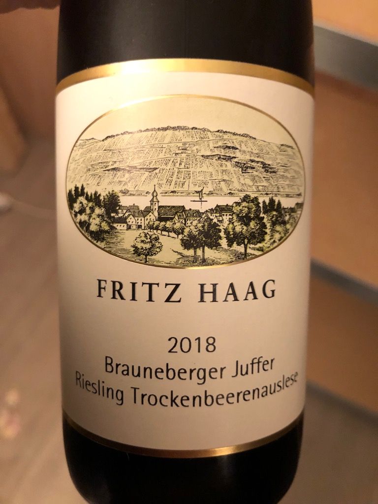 2021 Fritz Haag Brauneberger Juffer Riesling Trockenbeerenauslese ...
