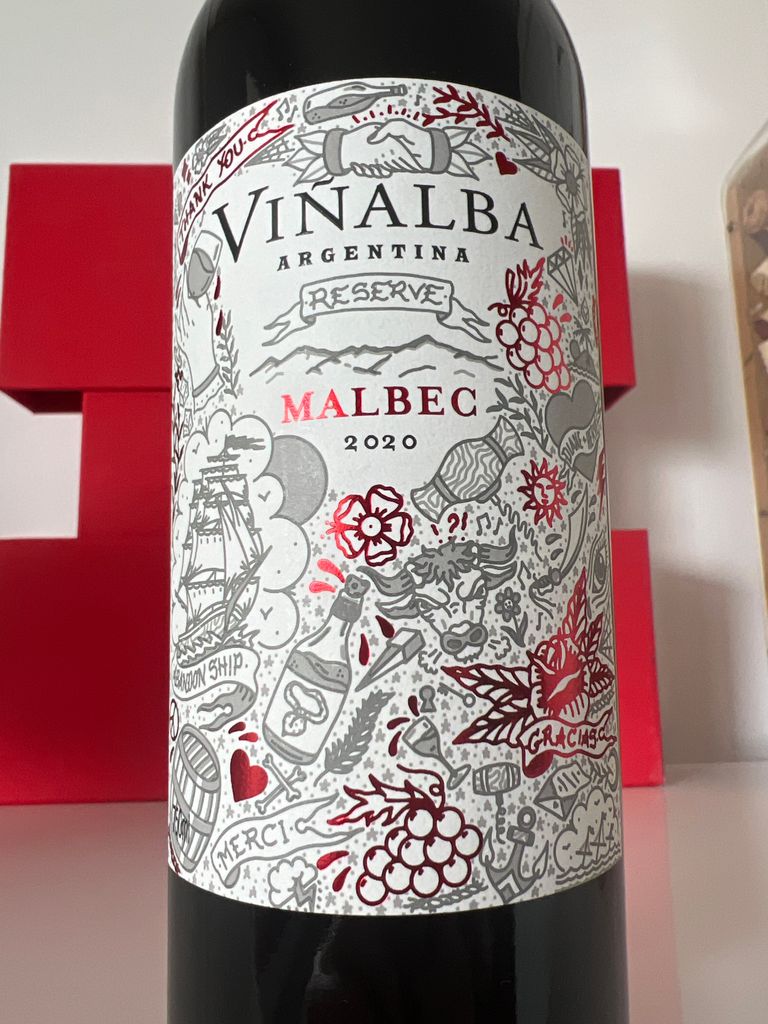 2020 Viñalba Malbec Reserva, Argentina, Mendoza, Valle de Uco ...