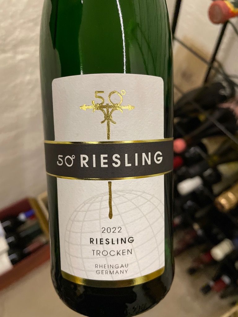 2022 50 Degrees Riesling Riesling, Germany, Rheingau - CellarTracker
