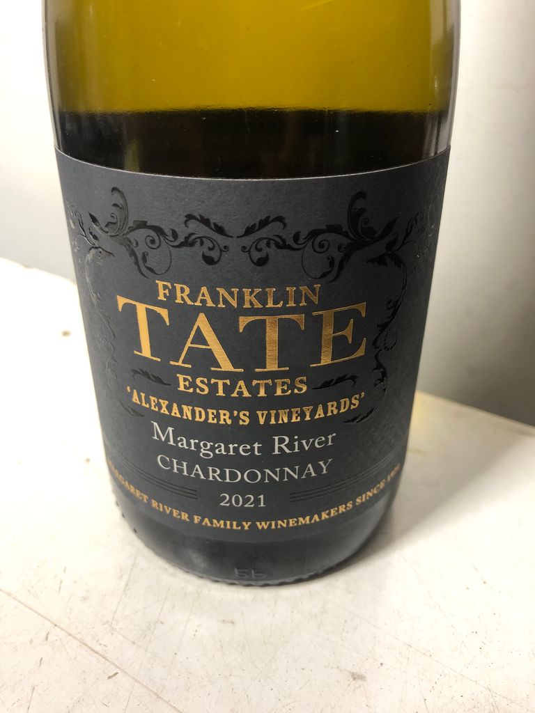 2021 Franklin Tate Estates Chardonnay Tate Alexanders Vineyard ...