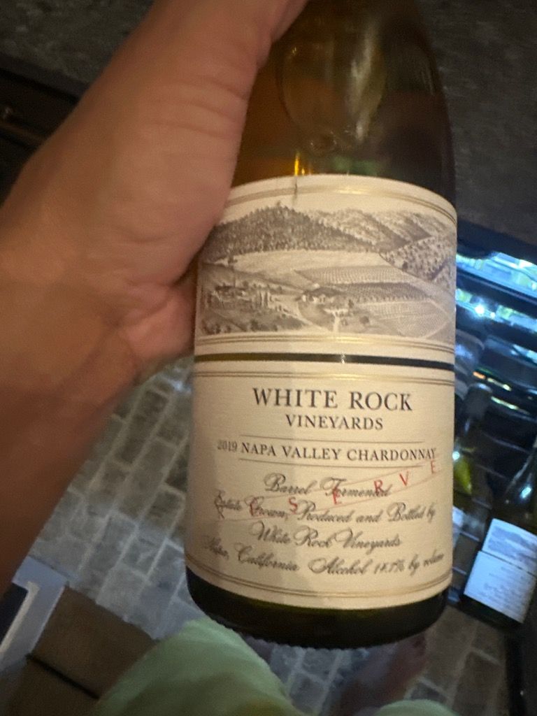 2019 White Rock Vineyards Chardonnay Reserve, USA, California, Napa ...