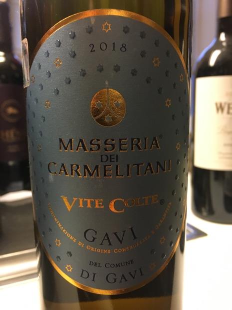 2018 Vite Colte Masseria dei Carmelitani Gavi di Gavi, Italy, Piedmont ...