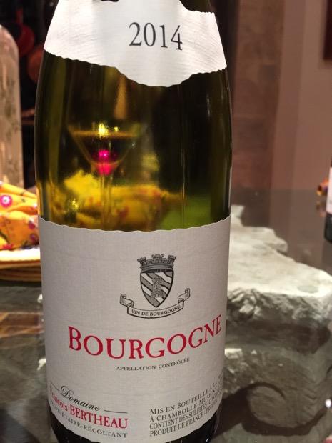 2014 Domaine Bertheau (Pierre et François) Bourgogne, France, Burgundy ...
