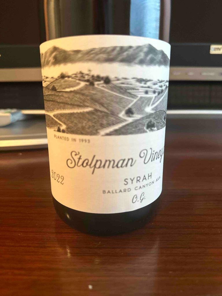 2022 Stolpman Syrah Originals, USA, California, Central Coast, Ballard ...