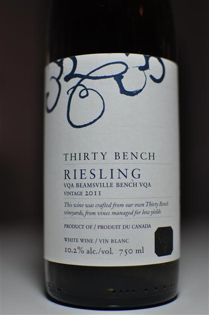 2011 Thirty Bench Riesling, Canada, Ontario, Niagara Peninsula ...