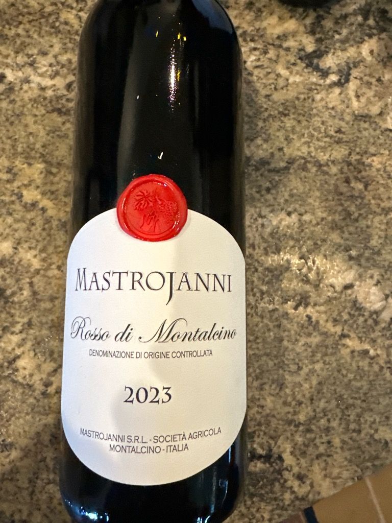 2023 MastroJanni Rosso di Montalcino, Italy, Tuscany, Montalcino, Rosso ...