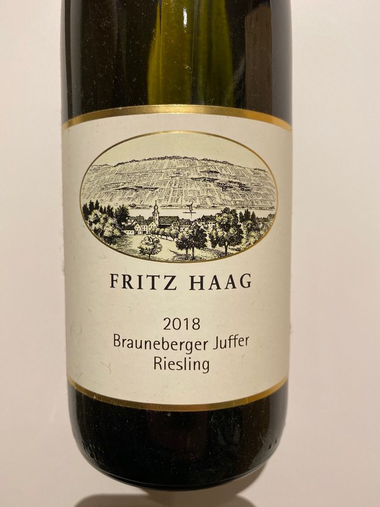 2017 Fritz Haag Brauneberger Juffer Riesling, Germany, Mosel Saar Ruwer ...