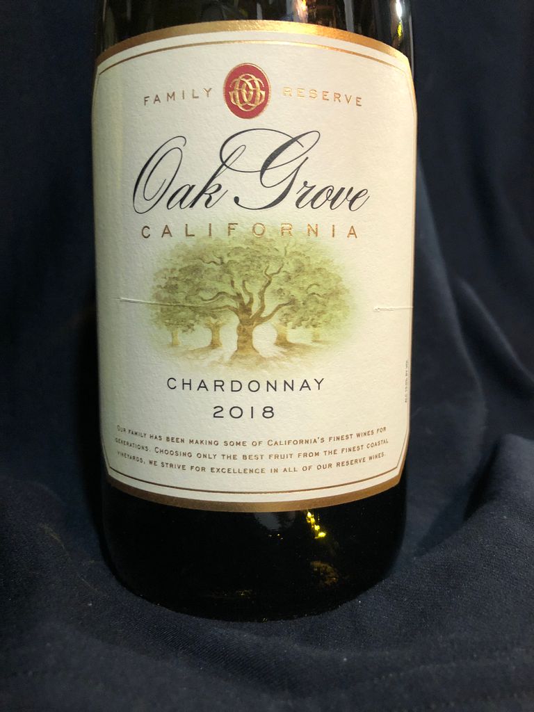 2018 Oak Grove Chardonnay Reserve, USA, California - CellarTracker
