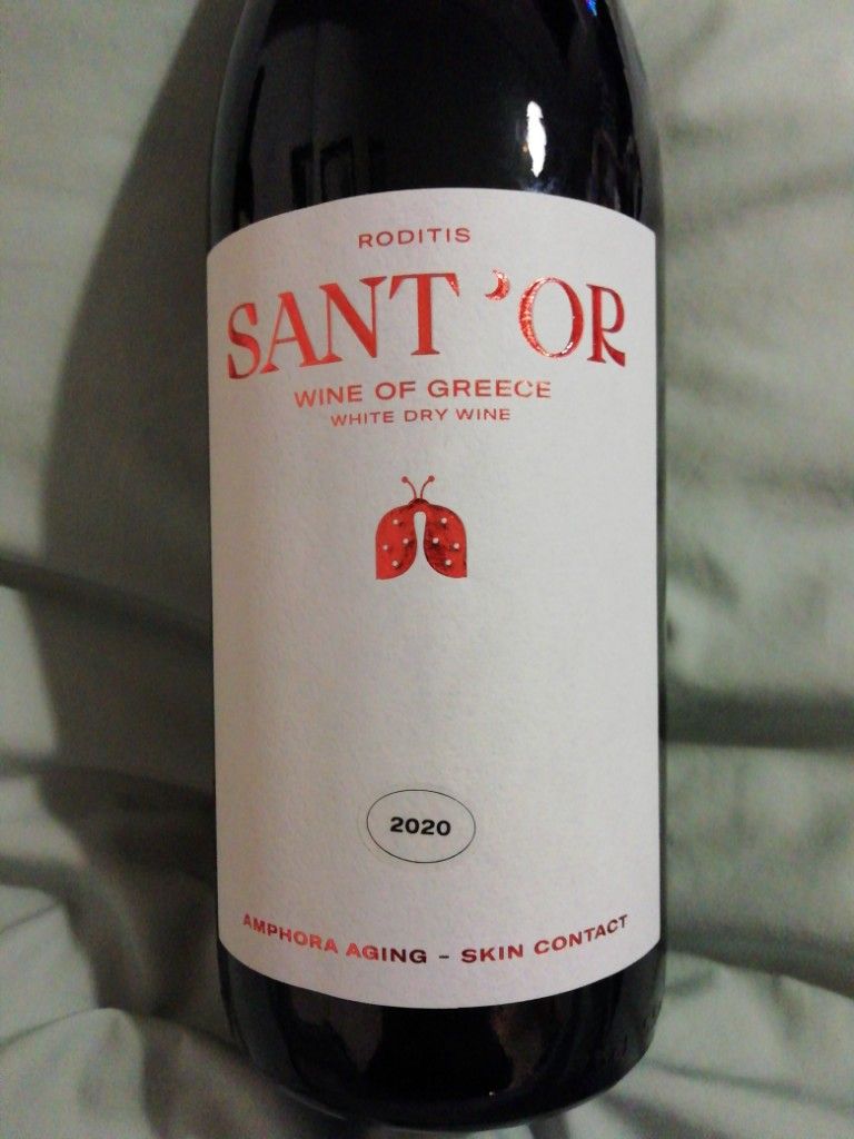 2020 Sant'Or Roditis Amphora Aging Skin Contact, Greece, Peloponnisos ...