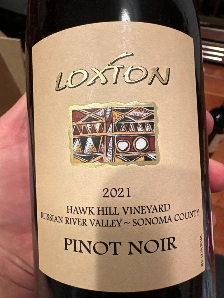 2021 Loxton Pinot Noir Hawk Hill Vineyard, USA, California - CellarTracker