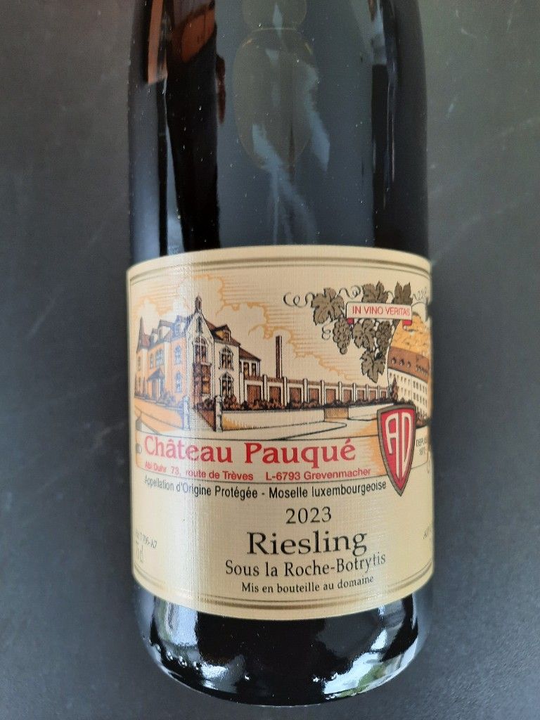 2023 Caves Albert Duhr (Château Pauqué) Riesling Botrytis Sous la Roche ...