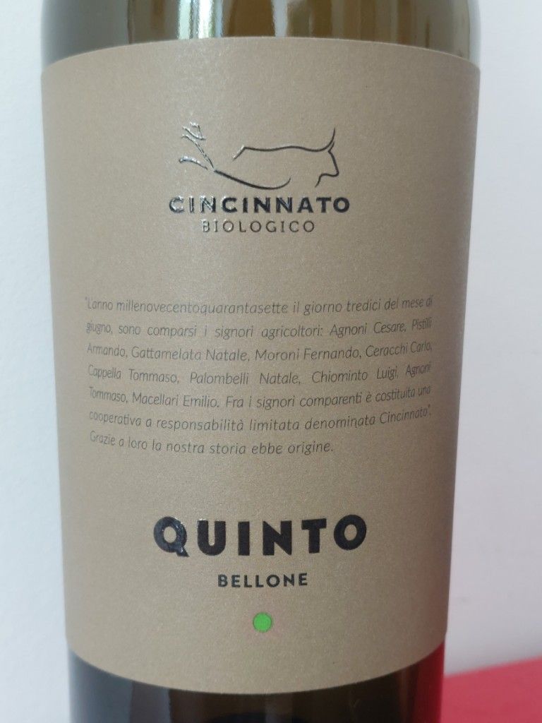 2021 Cantina Cincinnato Bellone Lazio Quinto, Italy, Latium, Lazio ...