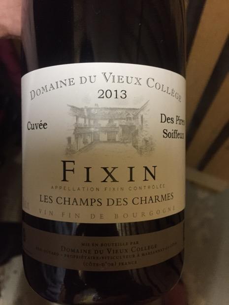2022 Domaine du Vieux Collège Fixin, France, Burgundy, Côte de Nuits ...