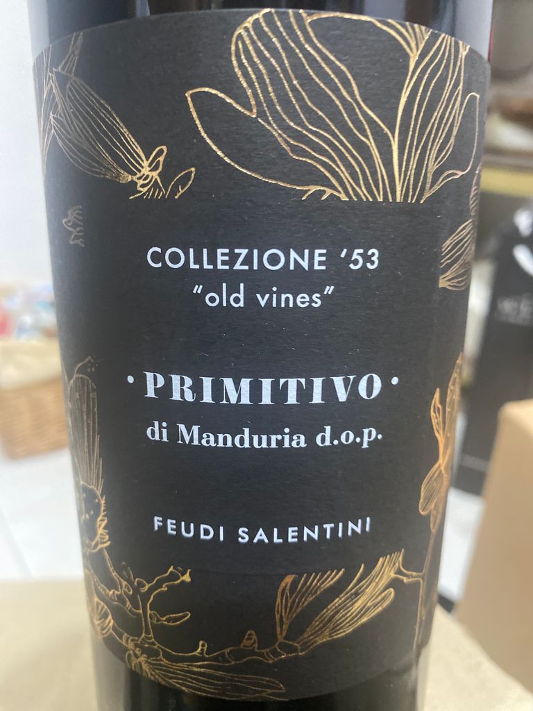 NV Feudi Salentini Primitivo di Manduria Collezione '53 Old Vines ...