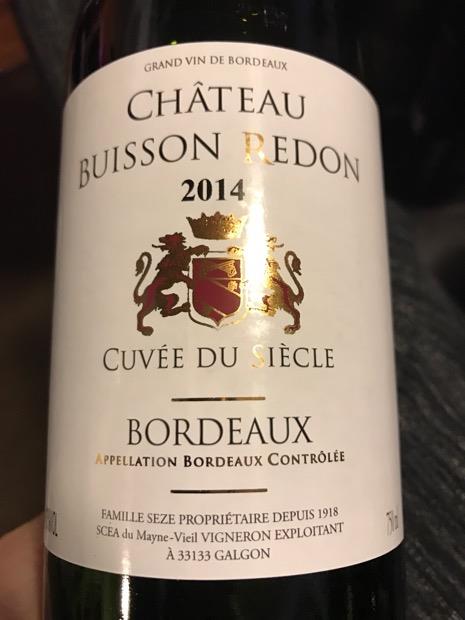 2014 Château Buisson-Redon Bordeaux Blanc, France, Bordeaux - CellarTracker