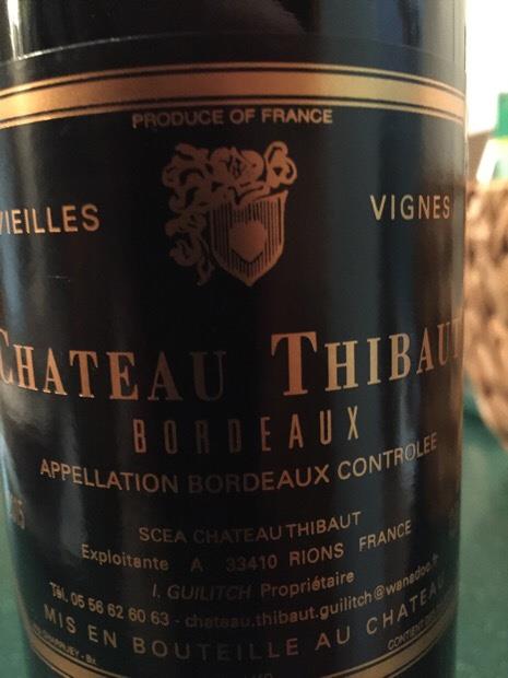 2016 Château Thibaut, France, Bordeaux - CellarTracker