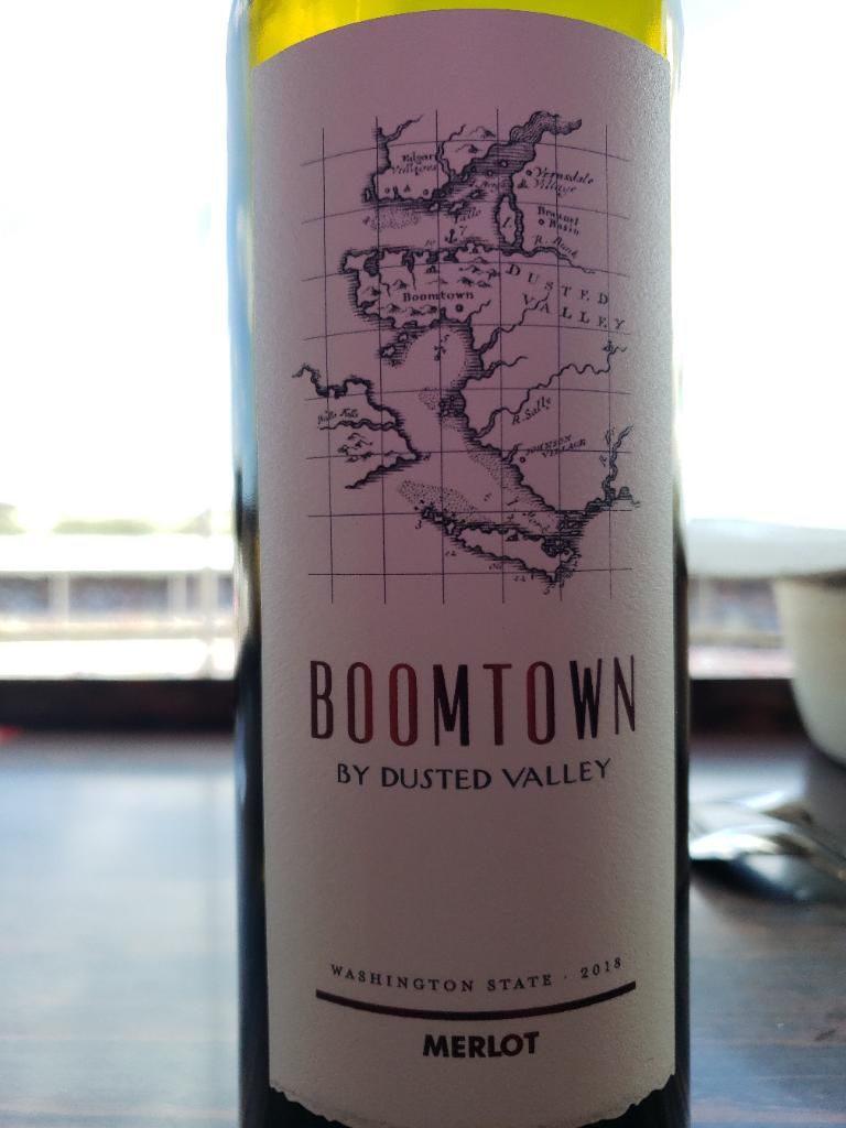 2019 Dusted Valley Vintners Merlot Boomtown, USA, Washington, Columbia ...