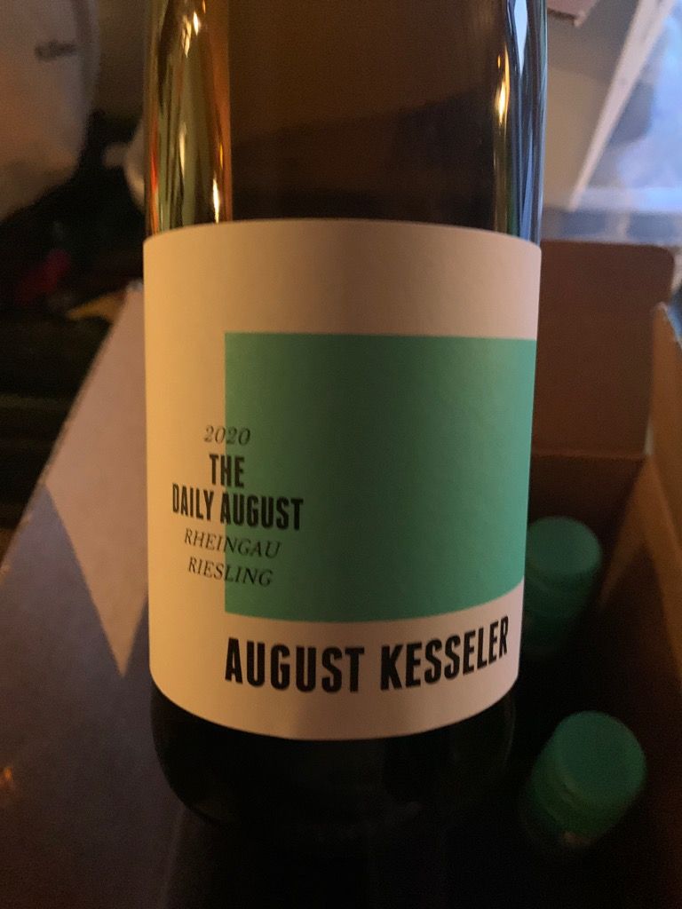 2020 August Kesseler Riesling The Daily August, Germany, Rheingau ...