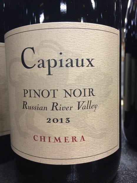 2013 Capiaux Cellars Pinot Noir Chimera, USA, California, Sonoma County ...