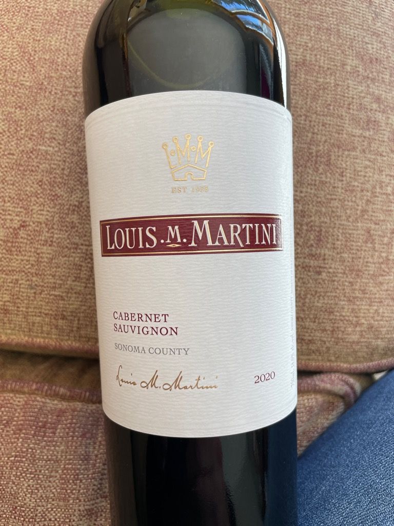 2020 Louis M. Martini Cabernet Sauvignon Monte Rosso Vineyard, USA ...