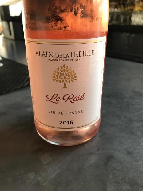 2017 Alain De La Treille Rosé, France, Loire Valley, Vin de France ...