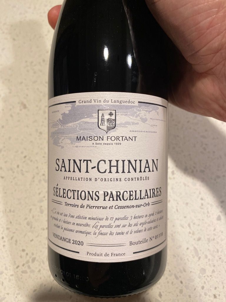 2020 Maison Fortant Saint-Chinian Sélections Parcellaires, France ...
