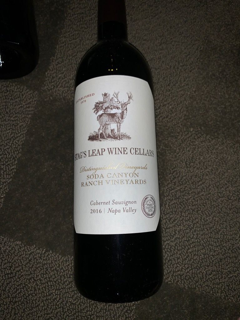 2016 Stag's Leap Wine Cellars Cabernet Sauvignon Distinguished ...