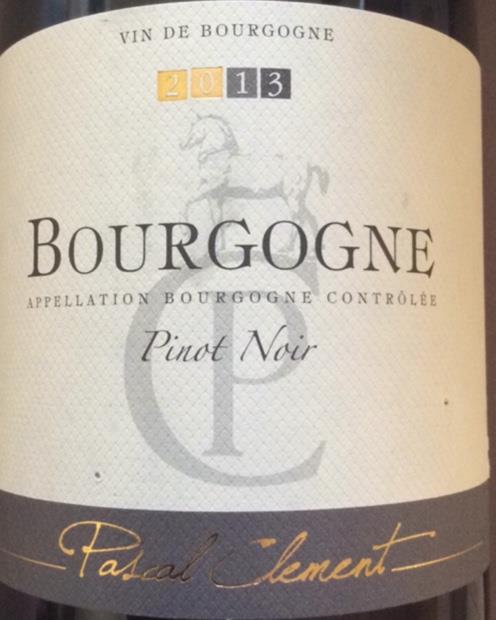 2013 Pascal Clément Bourgogne, France, Burgundy, Bourgogne - CellarTracker