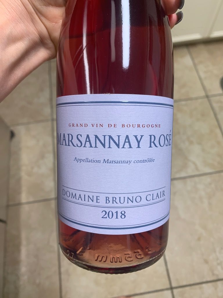 2018 Domaine Bruno Clair Marsannay Rosé, France, Burgundy, Côte de ...