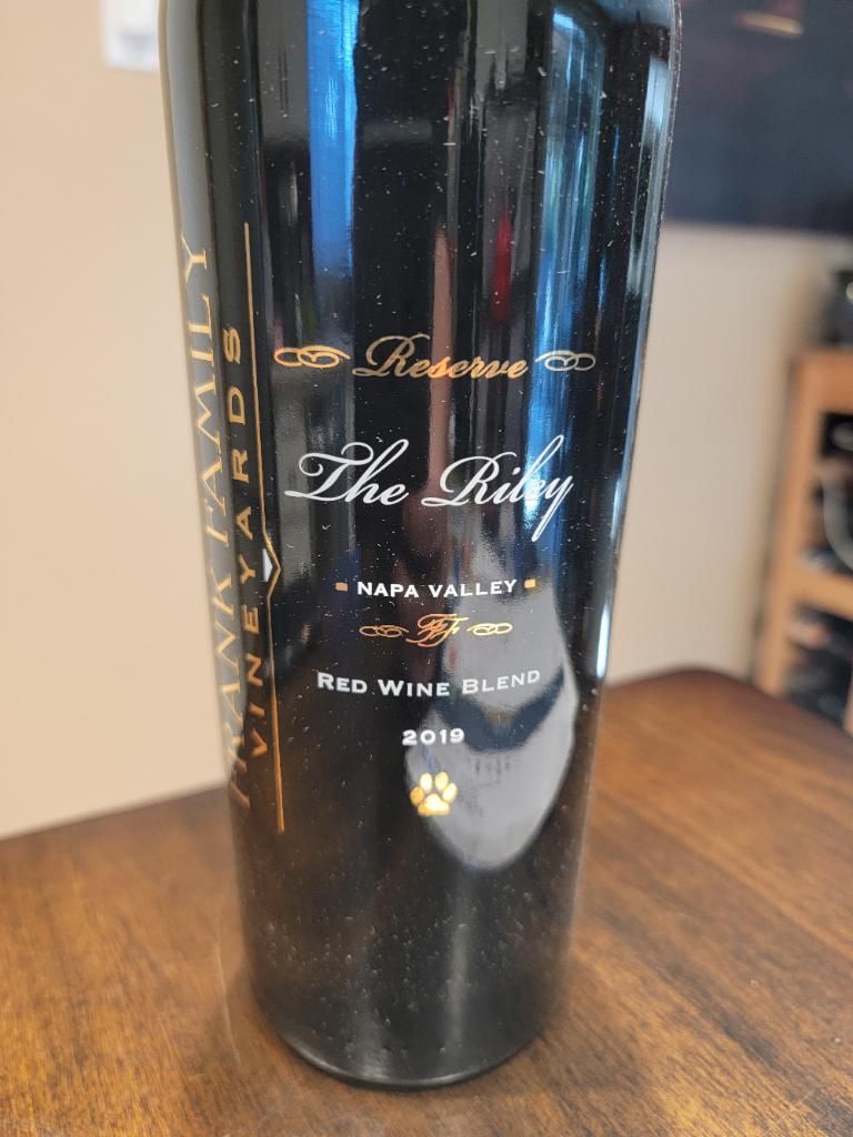 2019 Frank Family Vineyards Reserve The Riley, USA, California, Napa ...