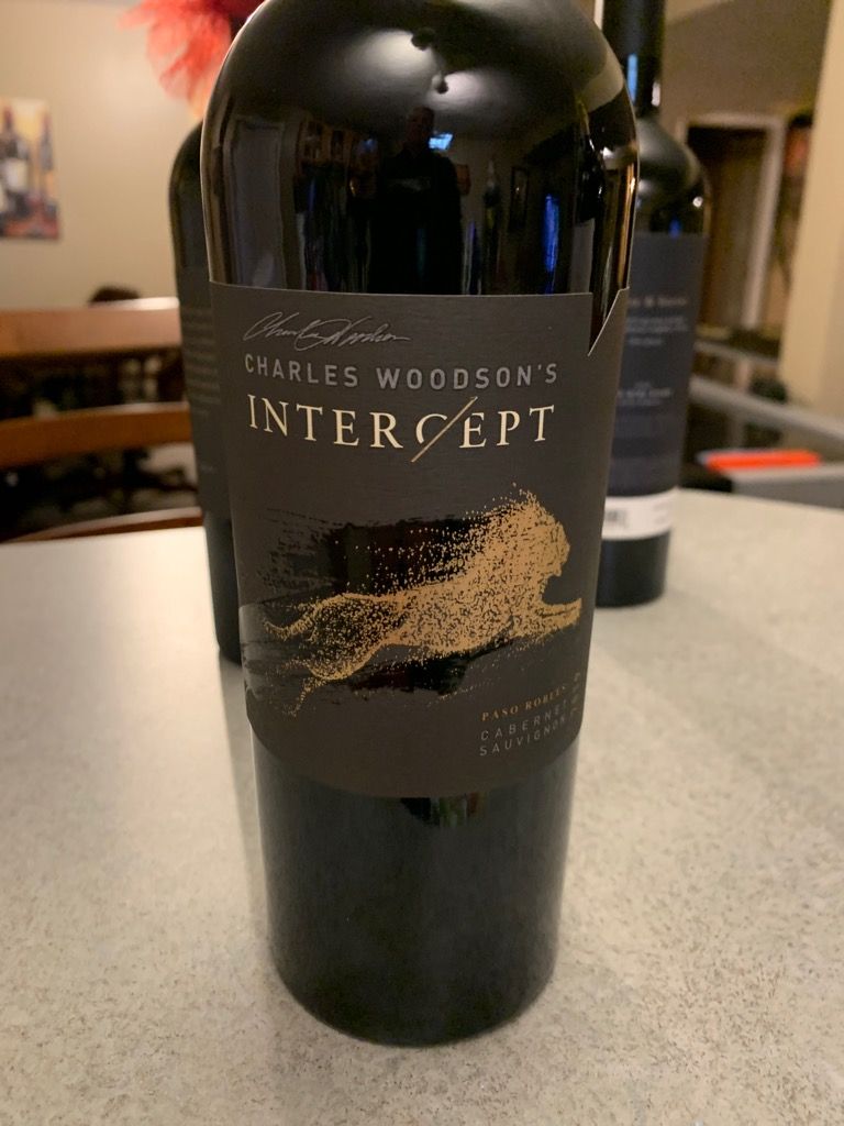2019 Charles Woodson Wines Cabernet Sauvignon Intercept, USA ...