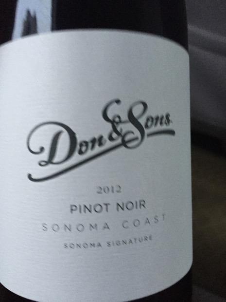 2013 Don Sebastiani & Sons Pinot Noir Sonoma Signature, USA, California ...