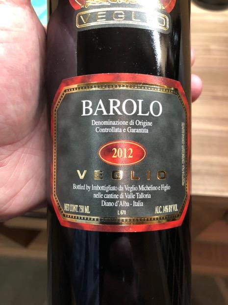 2012 Angelo Veglio Barolo, Italy, Piedmont, Langhe, Barolo - CellarTracker