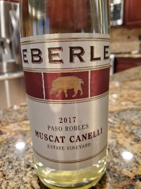 2017 Eberle Muscat Canelli Eberle Estate Vineyard, USA, California ...