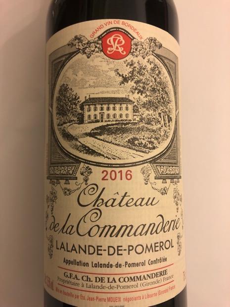 2016 Château de la Commanderie Lalande de Pomerol, France, Bordeaux ...