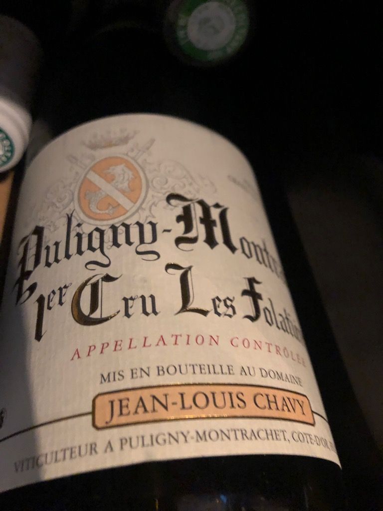 2019 Jean-Louis Chavy Puligny-Montrachet 1er Cru Les Folatières, France ...