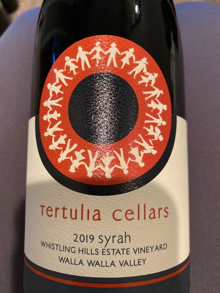 2019 Tertulia Cellars Syrah Estate Whistling Hills, USA, Washington ...