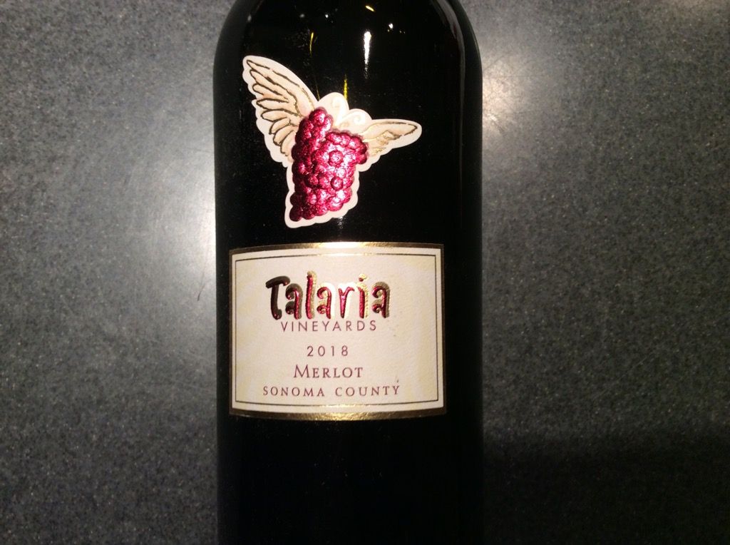 2020 Talaria Vineyards Merlot, USA, California, Napa Valley - CellarTracker