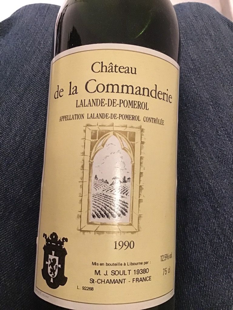1990 Château de la Commanderie Lalande de Pomerol, France, Bordeaux ...