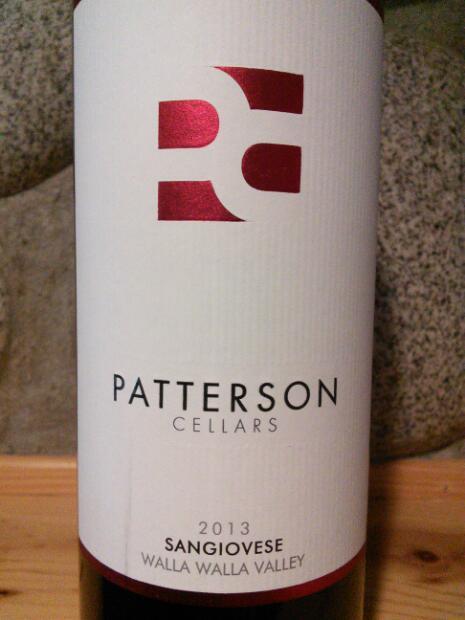 2013 Patterson Cellars Sangiovese Seven Hills and Boushey Vineyards ...