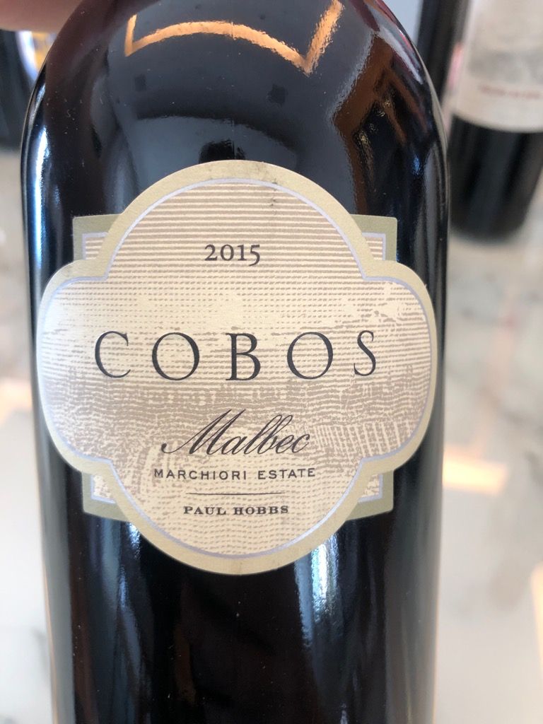 2015 Viña Cobos Malbec Marchiori Vineyard, Argentina, Mendoza, Lujan de ...