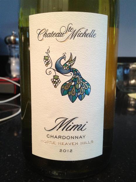 2012 Chateau Ste. Michelle Chardonnay Mimi, USA, Washington, Columbia ...