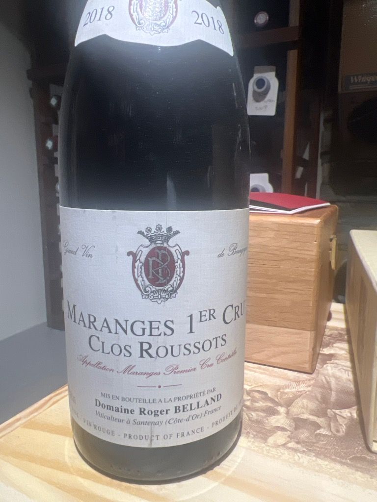 2023 Domaine Roger Belland Maranges 1er Cru Les Clos Roussots, France ...