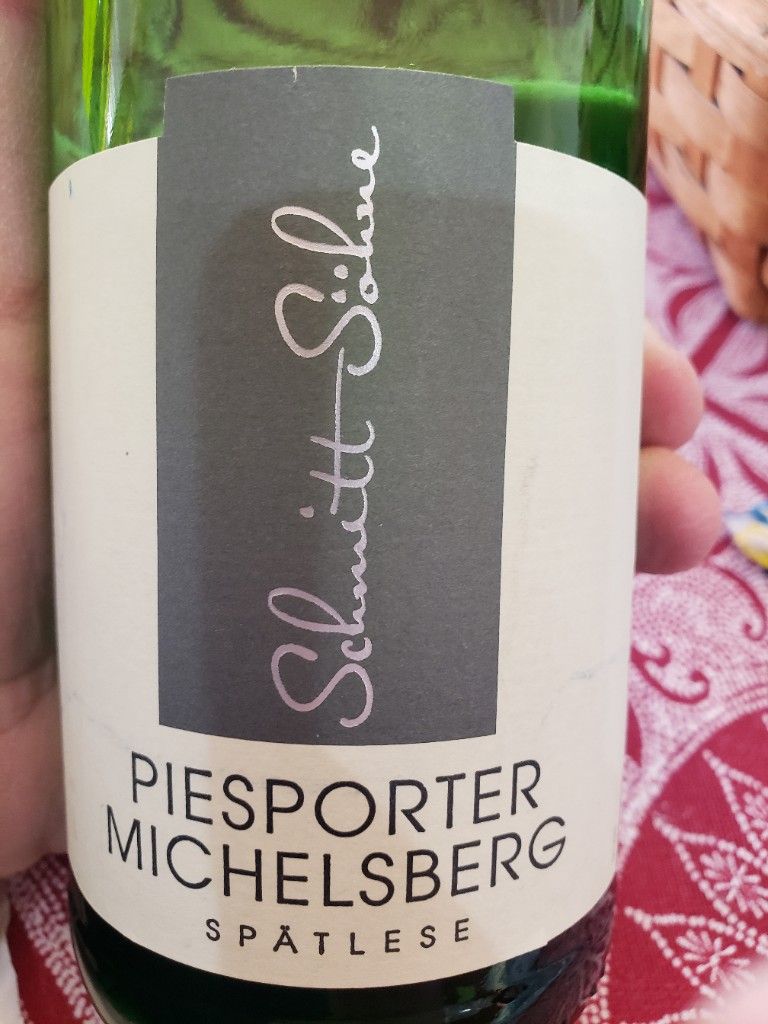 2018 Schmitt Söhne Piesporter Michelsberg Riesling Spätlese, Germany ...