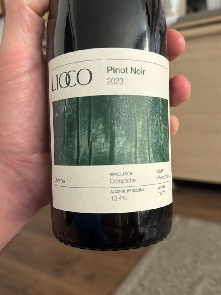 2023 Lioco Pinot Noir Chimera, USA, California, North Coast, Comptche ...
