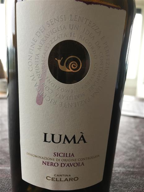 2017 Cantina Cellaro Nero d'Avola Sicilia Luma, Italy, Sicily, Sicilia ...